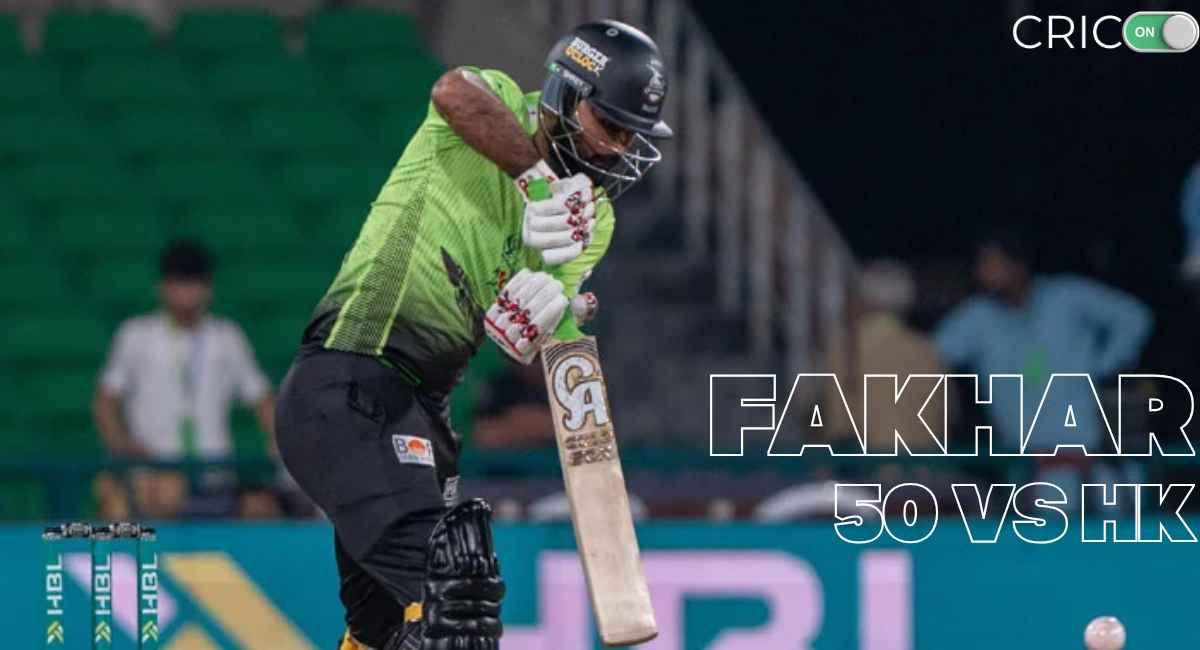 Fakhar Zaman vs HK PSL 2026 – 53 Runs Match Knock